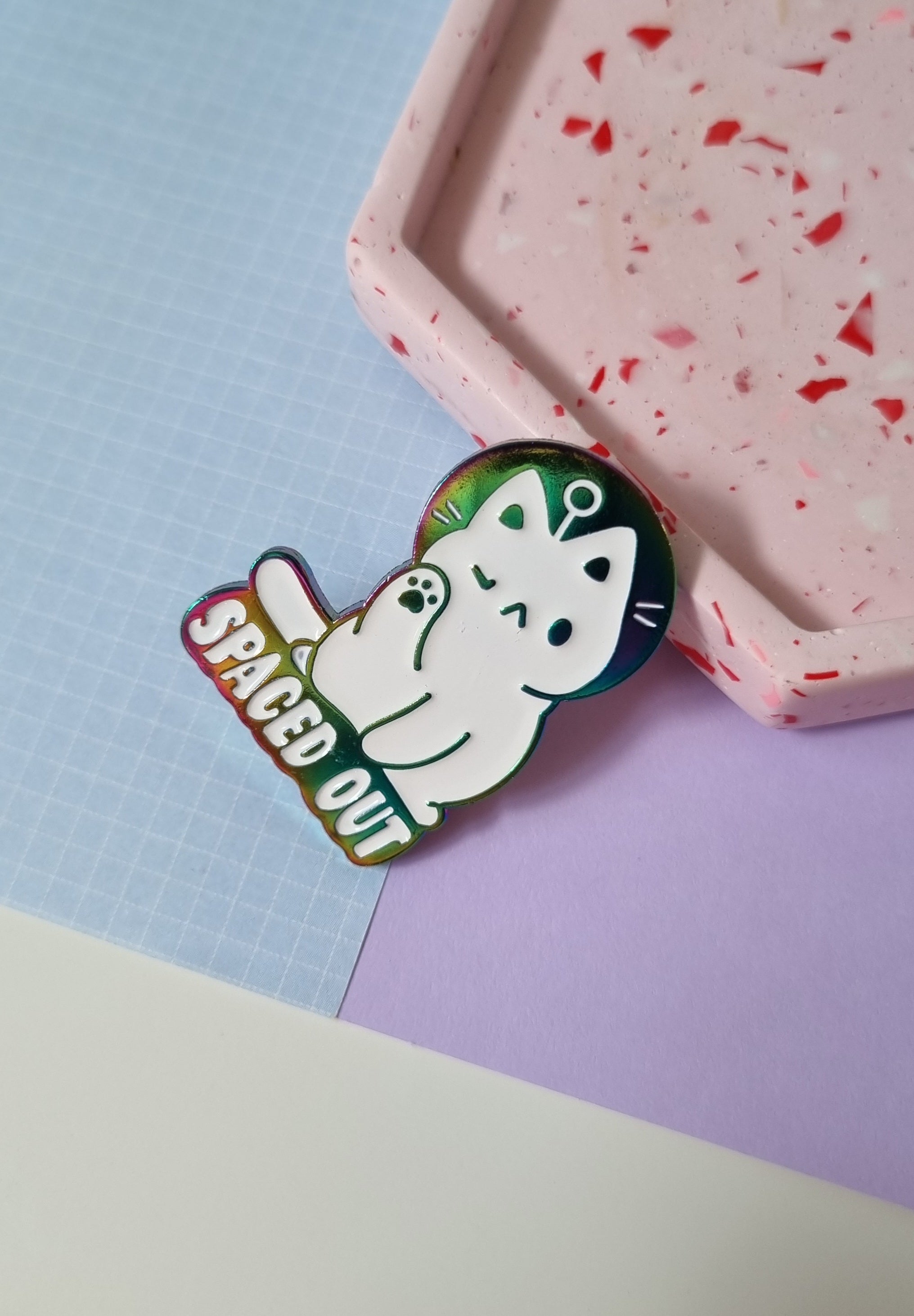Spaced Out Enamel Pin – Yamiko